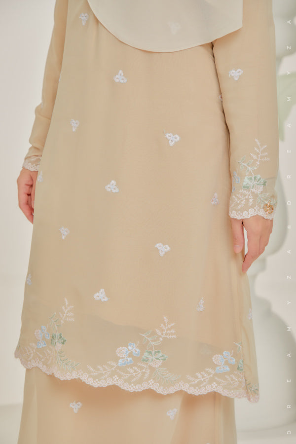 Amelia Embroidered Sulam Chiffon Baju Kurung