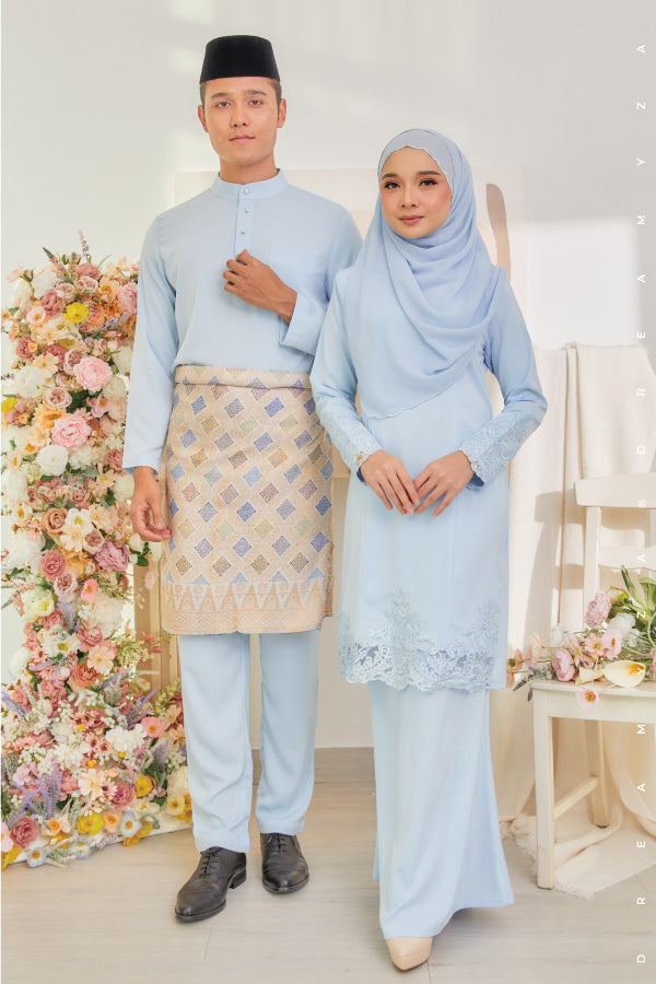 Tyara Embroidered Border Lace Modern Baju Kurung