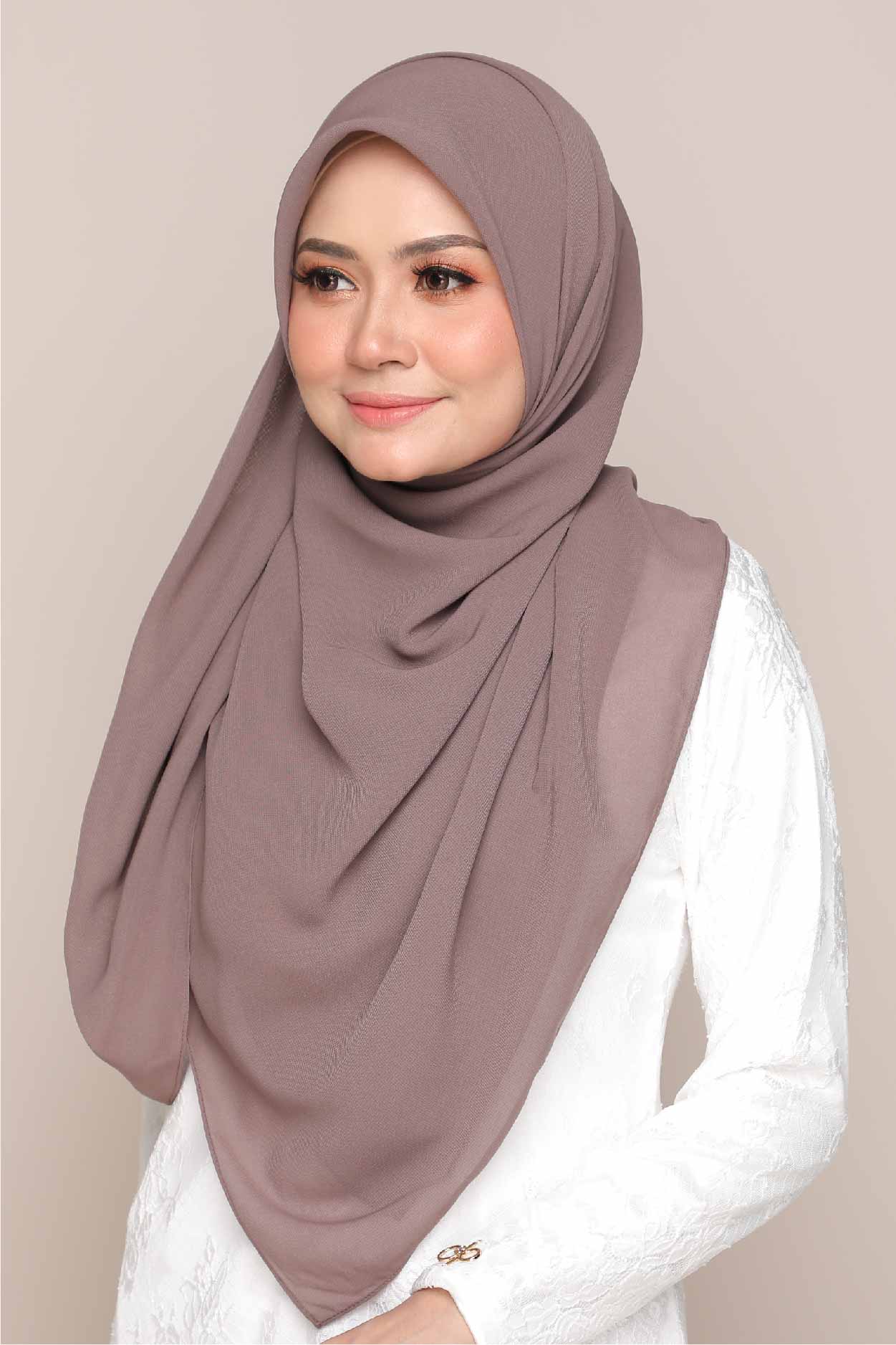 Aara Chiffon Voile Square Bawal Scarf 48” Tudung