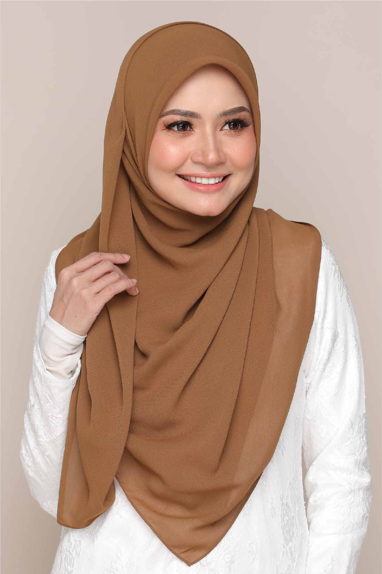 Aara Chiffon Voile Square Bawal Scarf 48” Tudung