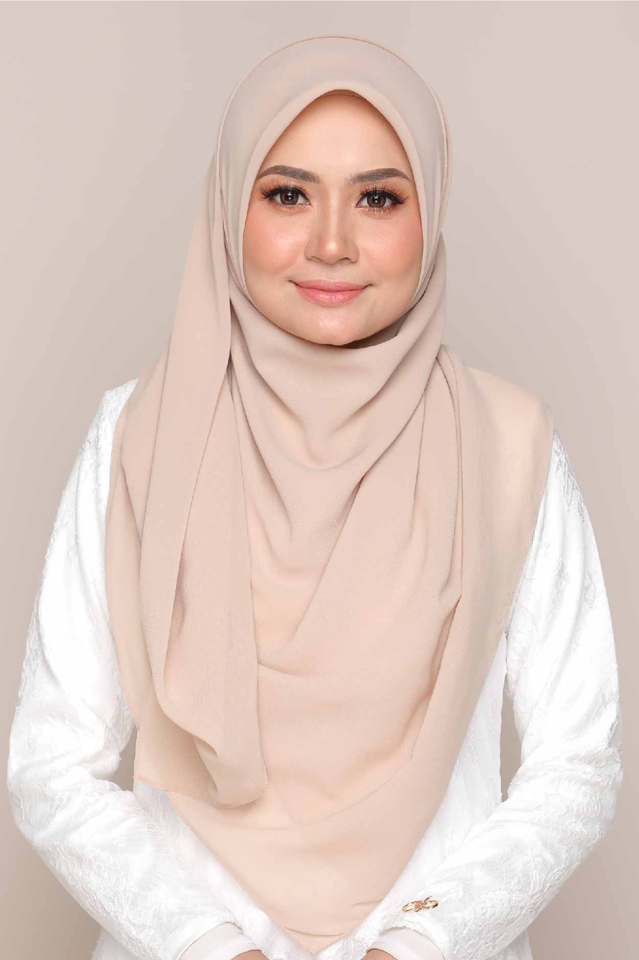 Aara Chiffon Voile Square Bawal Scarf 48” Tudung