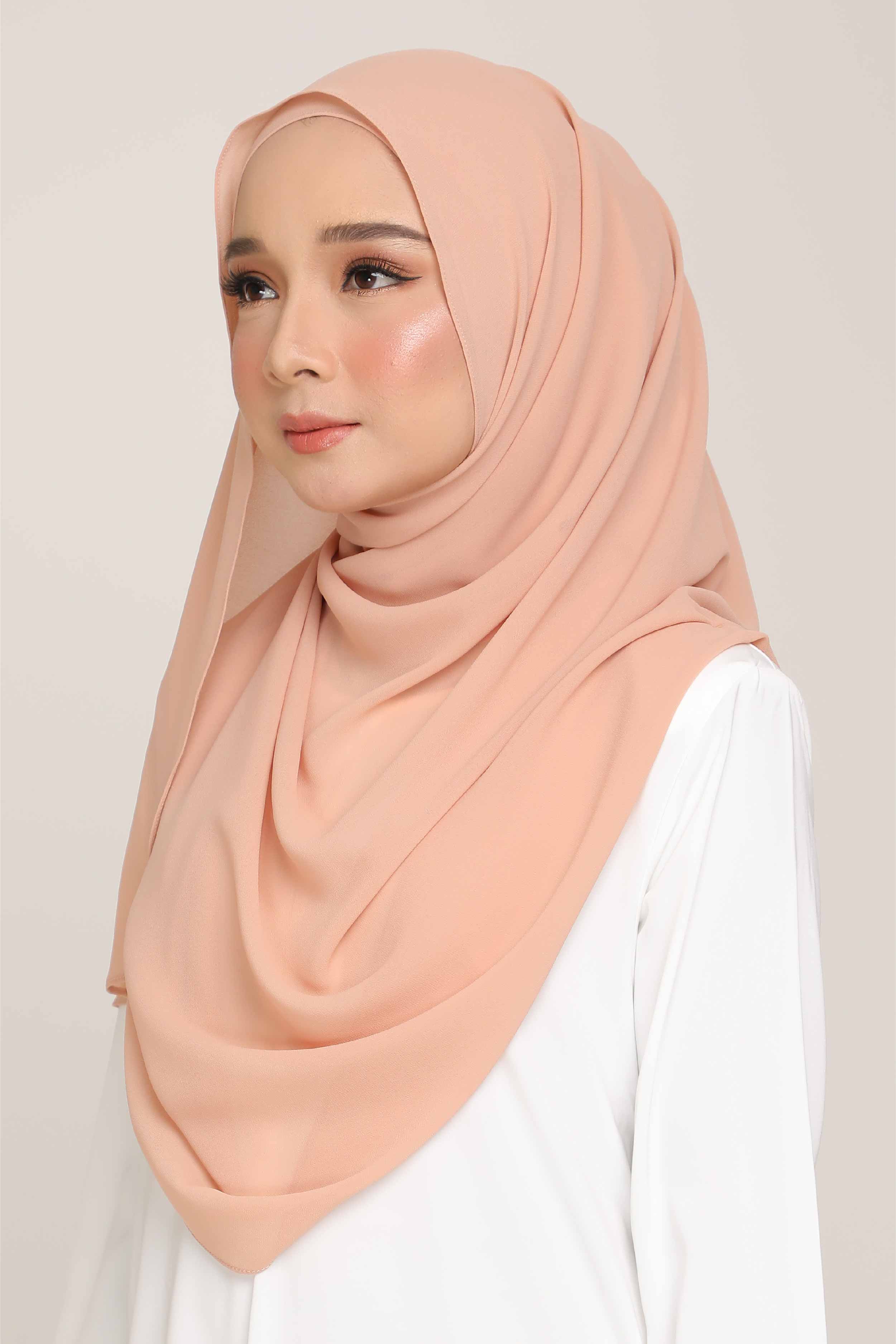 Aira Heavy Chiffon Double Loop Instant Shawl Tudung