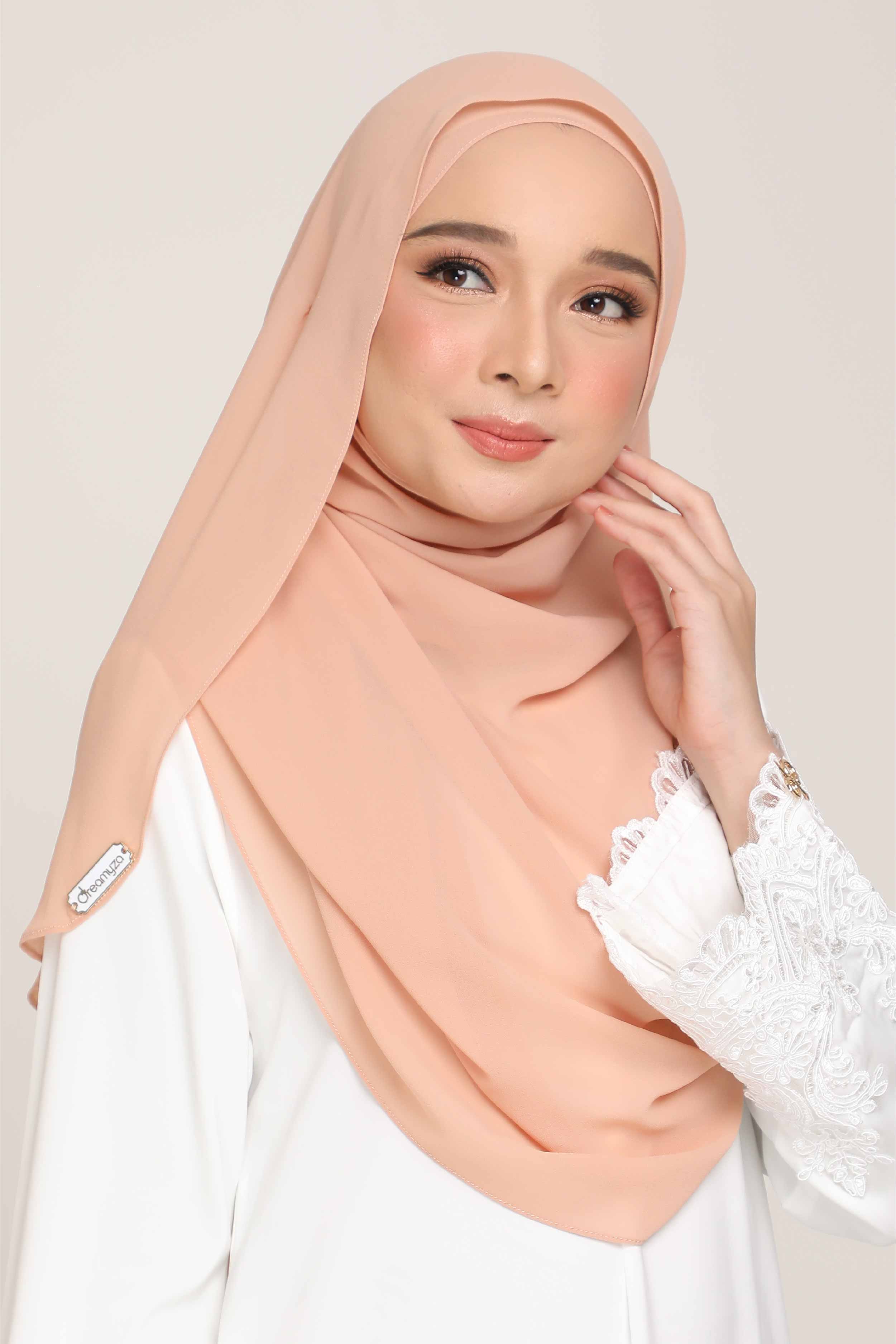 Aira Heavy Chiffon Double Loop Instant Shawl Tudung